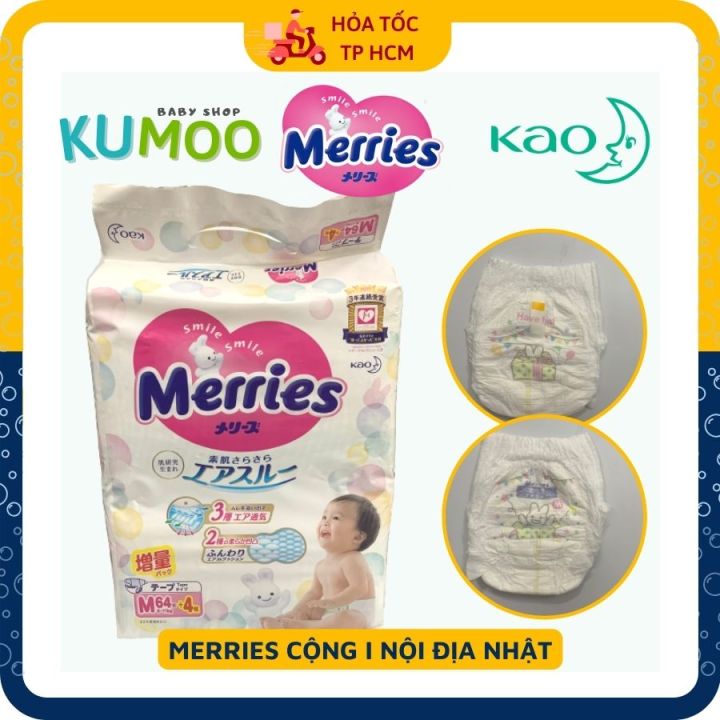 Tã Bỉm Dán Merries Cộng Miếng Đủ Size NB/S/M | Lazada.vn