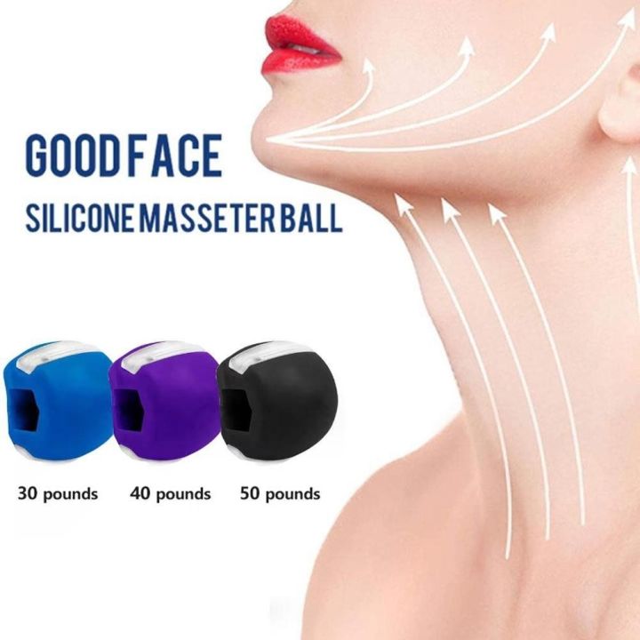 Jaw Line Exerciser Ball Jaw Line Trainer Face Facial Muscle Exercise ...