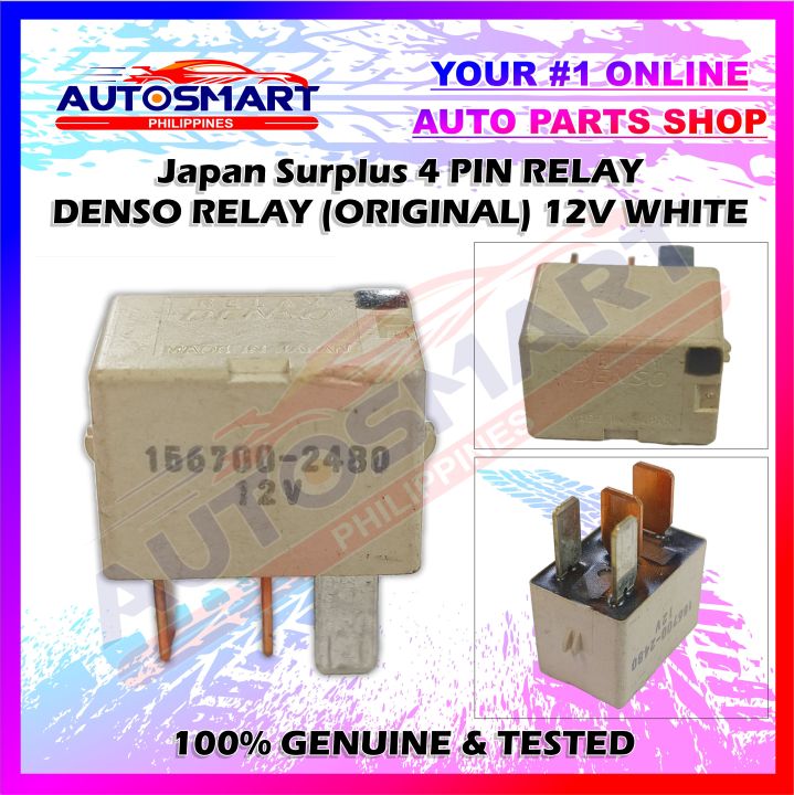 AUTOMOTIVE RELAY 4 PINS DENSO ORIGINAL JAPAN SURPLUS 100% ORIGINAL ...
