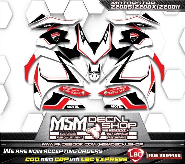 Motorstar Z200S,Z200X,Z200II,GPR DECALS/MOTUL CONCEPT DESIGN | Lazada PH