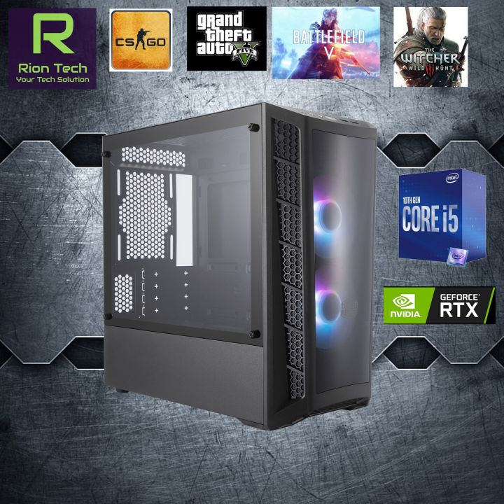 PC Gaming intel i5 10400 + Nvidia RTX 3060Ti/2060 PC Gaming Desktop Cpu ...