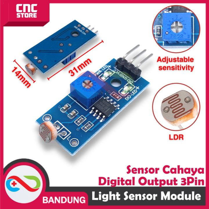 PHOTOSENSTIVE LIGHT LDR RESISTANCE SENSOR CAHAYA MODULE LDR MODULE ...