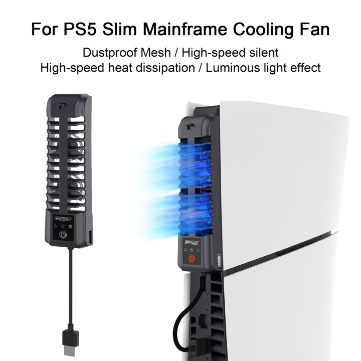 Silent Cooling Fan Ps5 Cooling Fan Ps5 Slim Cooling Fan Quiet 3-speed ...