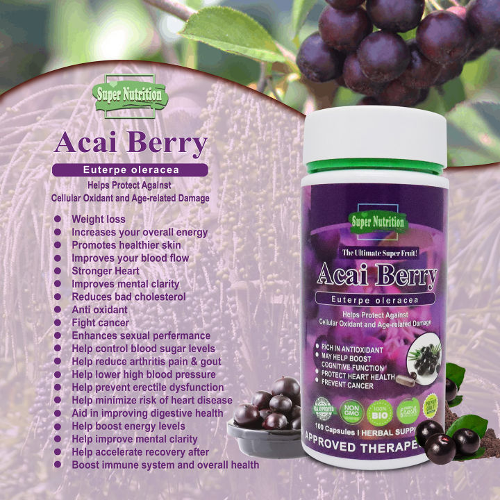 Acai Berry Organic Capsules 100's | Lazada PH