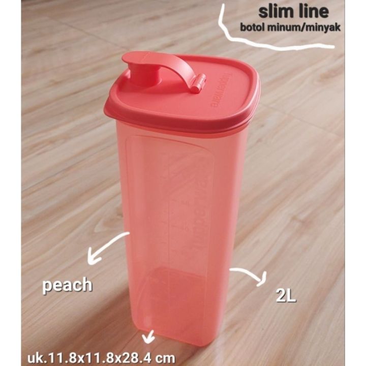 Tupperware Slim Line 2 L Teko Biru - Pink | Lazada Indonesia