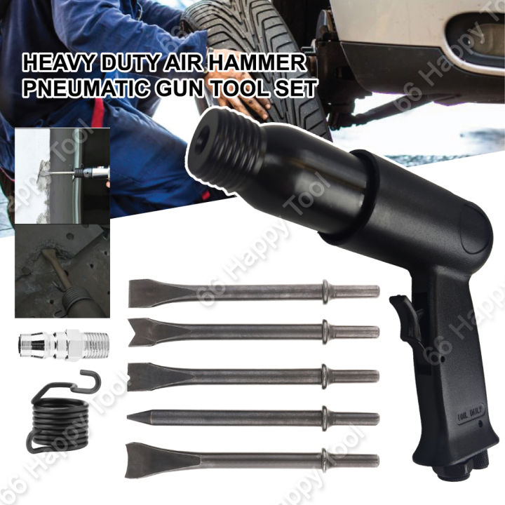 Air Hammer Pneumatic Gun Tool Set Heavy Duty Handheld Durable Pistol ...