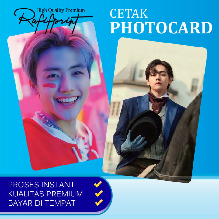 CETAK PHOTOCARD 2 SISI CUSTOM CETAK PHOTOCARD 2 SISI FREEBIES | Lazada ...