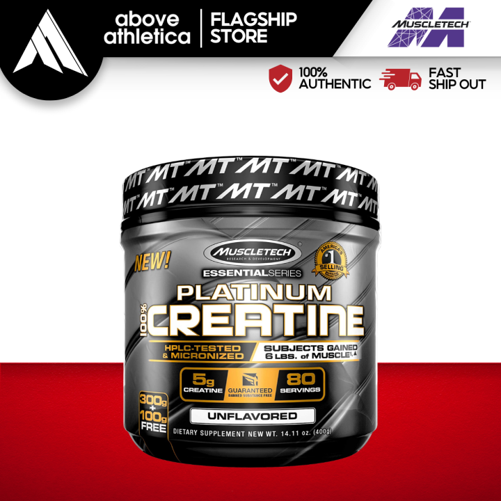 MuscleTech Platinum Micronized Creatine Monohydrate Powder Muscle ...