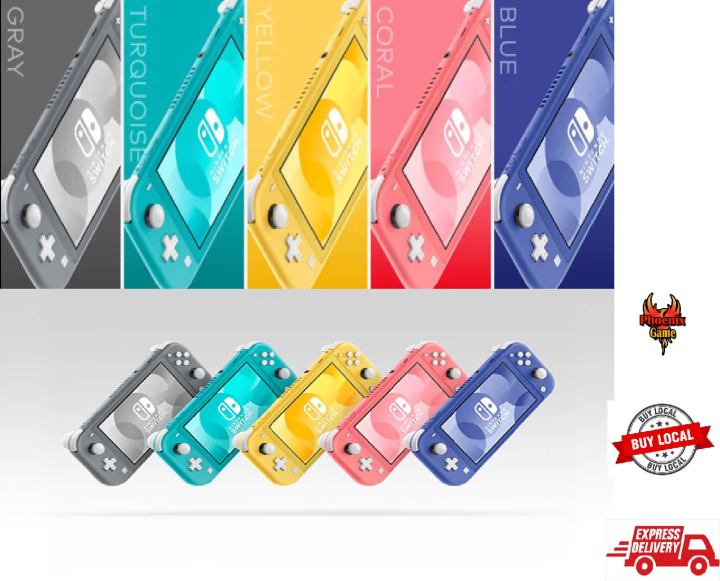 Nintendo Switch Lite Console Local Set 1 Year Warranty (Free Tempered ...