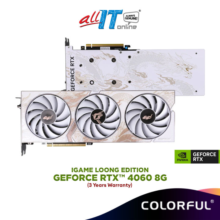 COLORFUL iGAME GeForce RTX 4060 LOONG EDITION 8GB GDDR6 Graphics Card ...