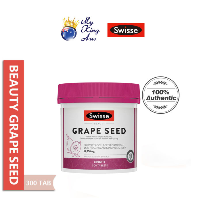 Swisse UltiBoost Grape Seed 300 Tablets 14250mg Collagen Production ...
