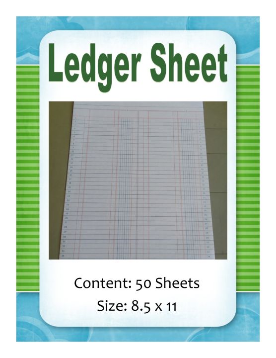 Ledger Sheet 50 Sheets | Lazada PH