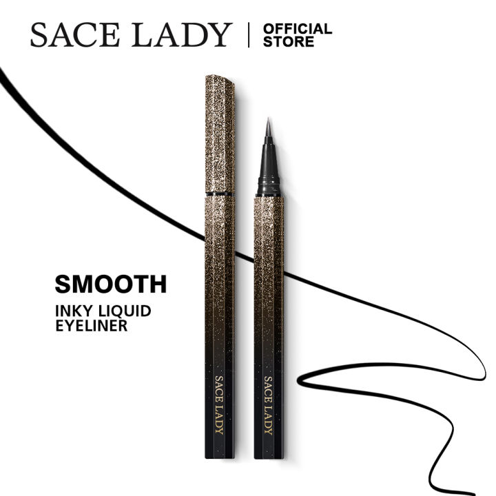 SACE LADY Waterproof Eyeliner Long Lasting Liquid Black Brown Eye Liner Pen Eye Makeup Cosmetic ...