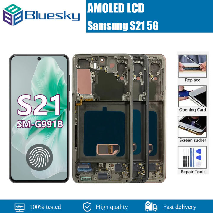 AMOLED LCD For Samsung Galaxy S21 5G SM-G991B/DS G991U G991N LCD ...
