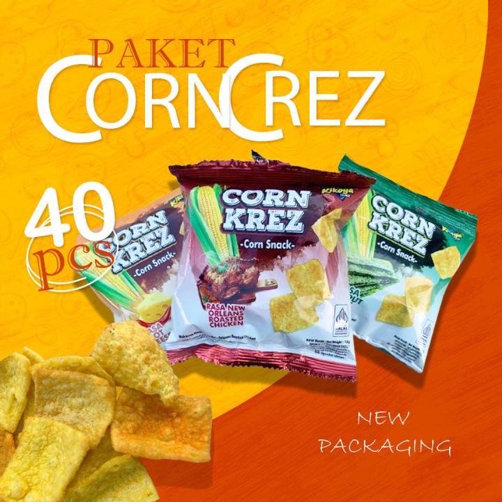 CORN KREZ MINI (KECIL) ISI 40PCS BERAT 10g per pcs ANEKA RASA GURIH ...