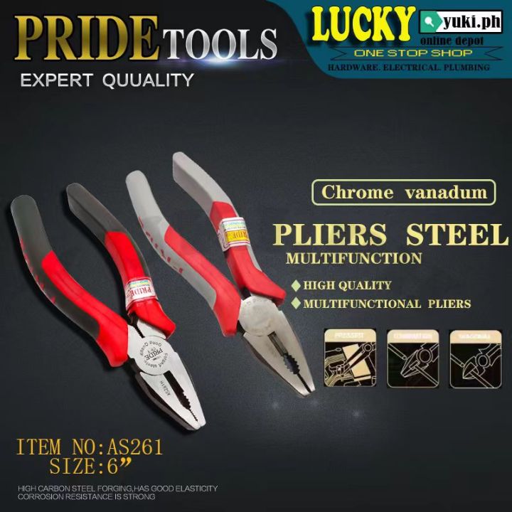 PRIDE AS261 HEAVY DUTY PLIERS 6" | Lazada PH