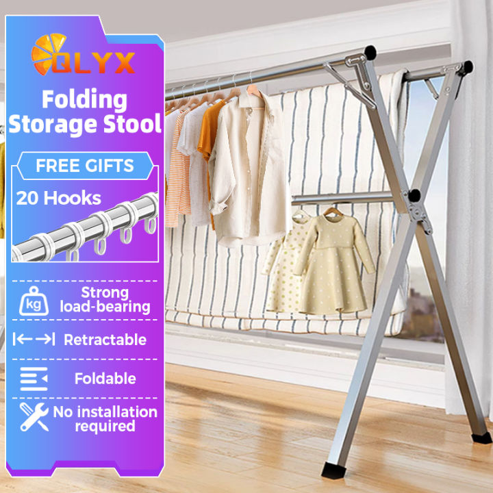QLYX Drying Rack For Clothes Sampayan Ng Damit Heavy Duty Clothes ...