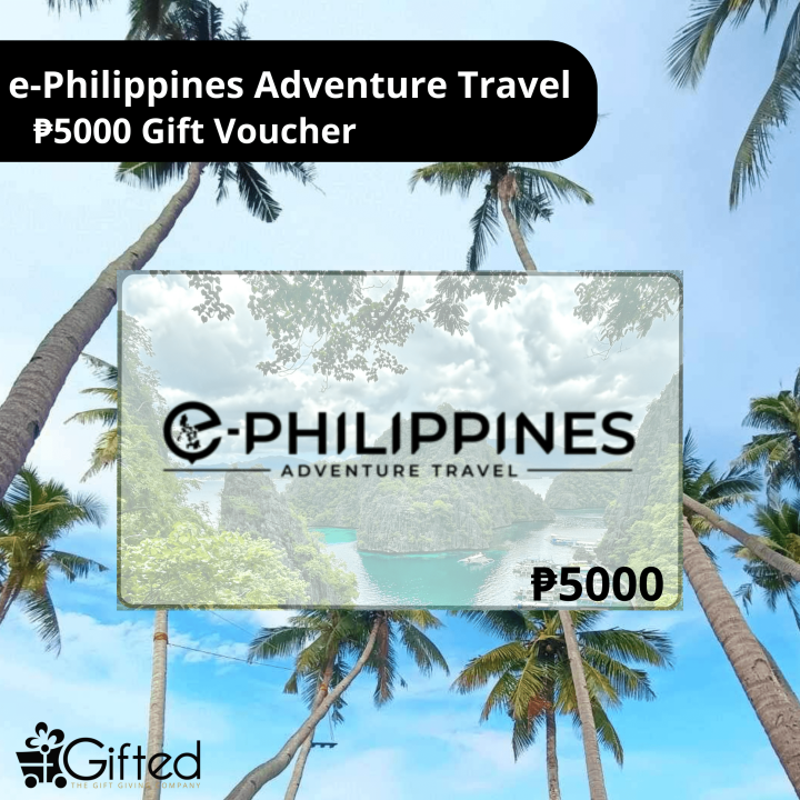 e-Philippines Adventure Travel and Destinations PHP 5000 Gift Voucher | Lazada PH