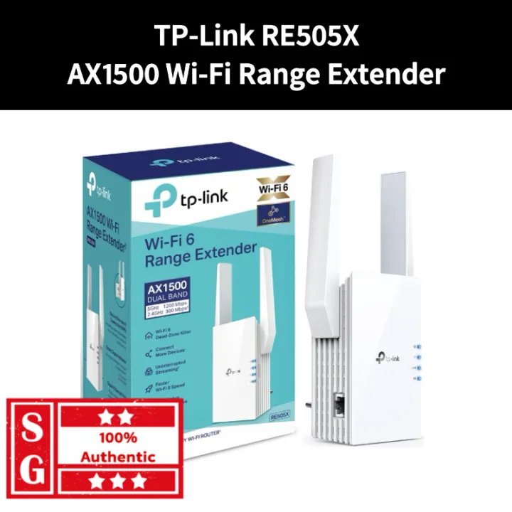[READY STOCK] TP-LINK RE505X AX1500 Wi-Fi Range Extender RE505X TP-LINK ...