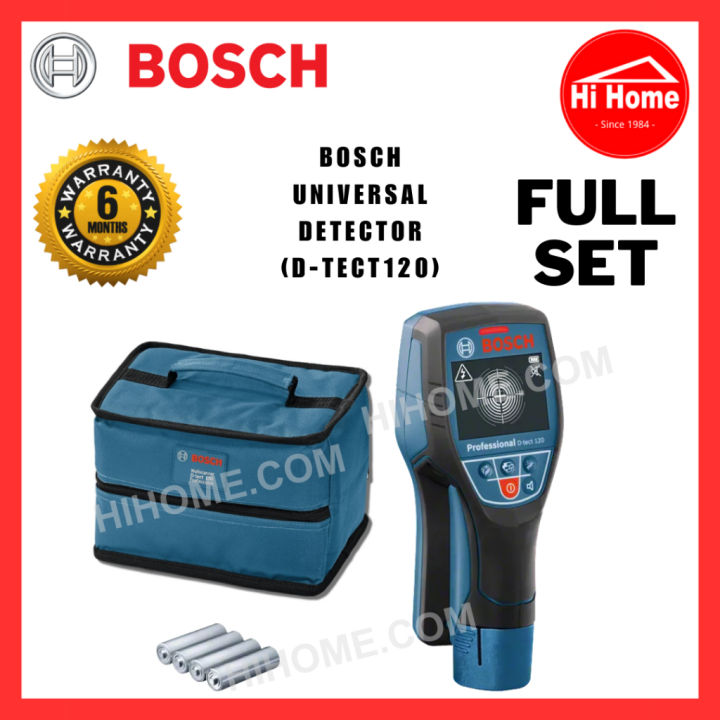 Bosch D-TECT120 Wall Scanner Detector for Metal Live Cable Wood PVC ...