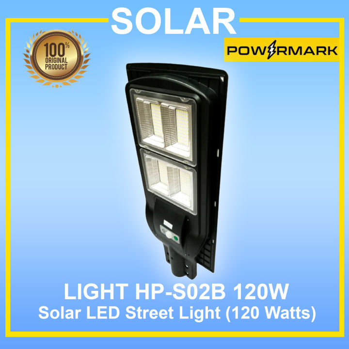 SOLAR LIGHT HP-S02B 120W Solar LED Street Light (120 Watts) [POWERMARK ...