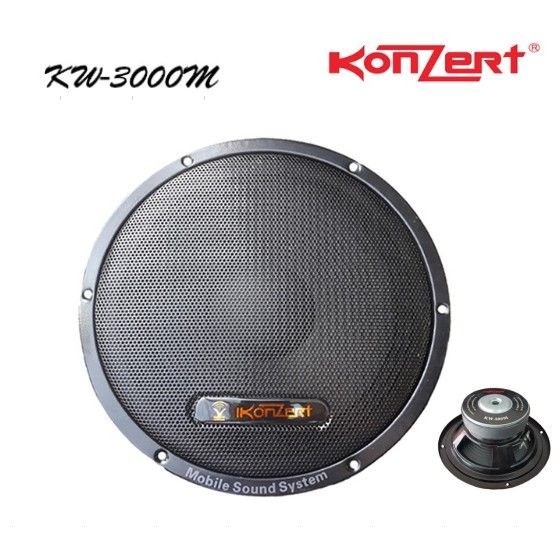 Konzert KW-3000M 12-inches Subwoofer Speaker with BOX (Mobile Sound ...