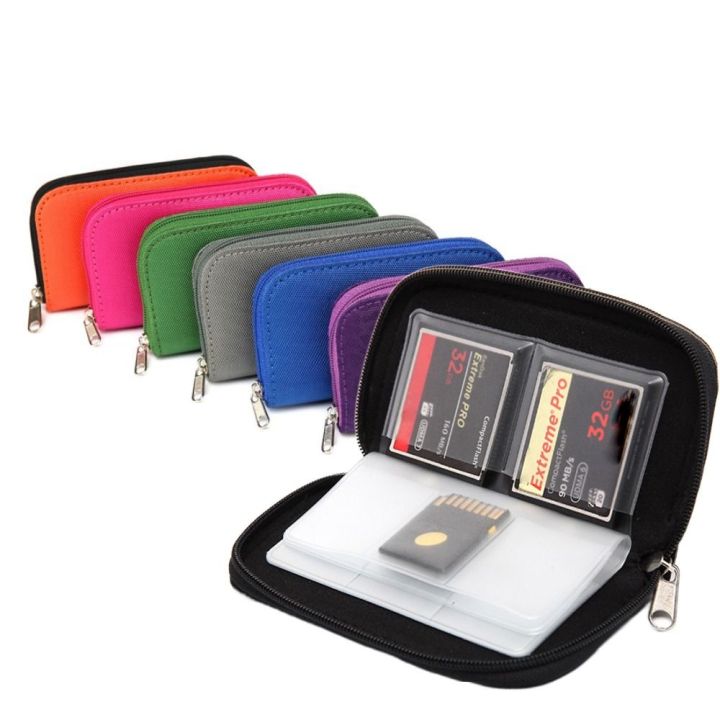 TSGLOT 22 Slots Memory Card Storage Bag Game Accessories With Zipper ...