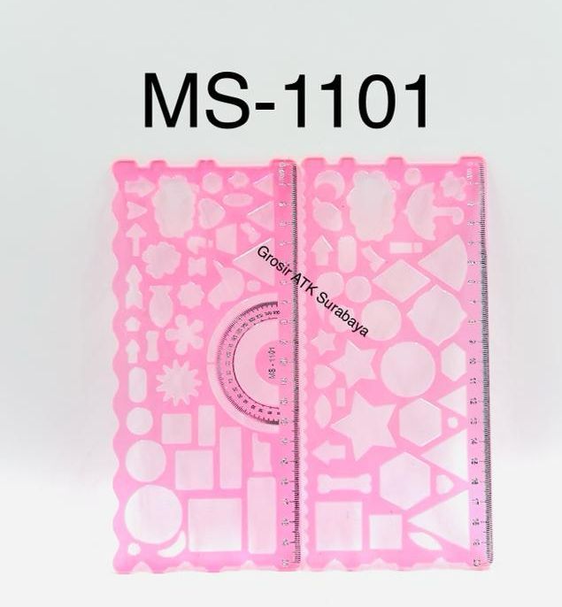 ( DAPAT 1 PLASTIK ISI 2 PENGGARIS ) PENGGARIS DESIGN Stencil Sablon Mal ...