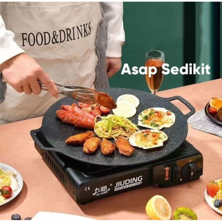 Vicmall - Wajan Konduksi 34CM / Wajan GRILL BBQ Anti Lengket / Wajan ...
