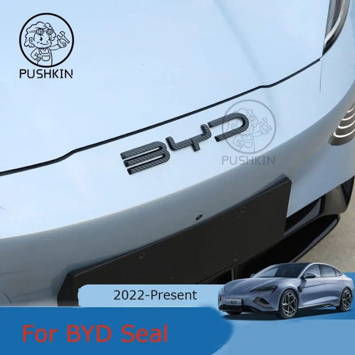 For BYD Seal ATTO 4 2022 2023 Accessories Car Front Bumper Emblem Badge ...