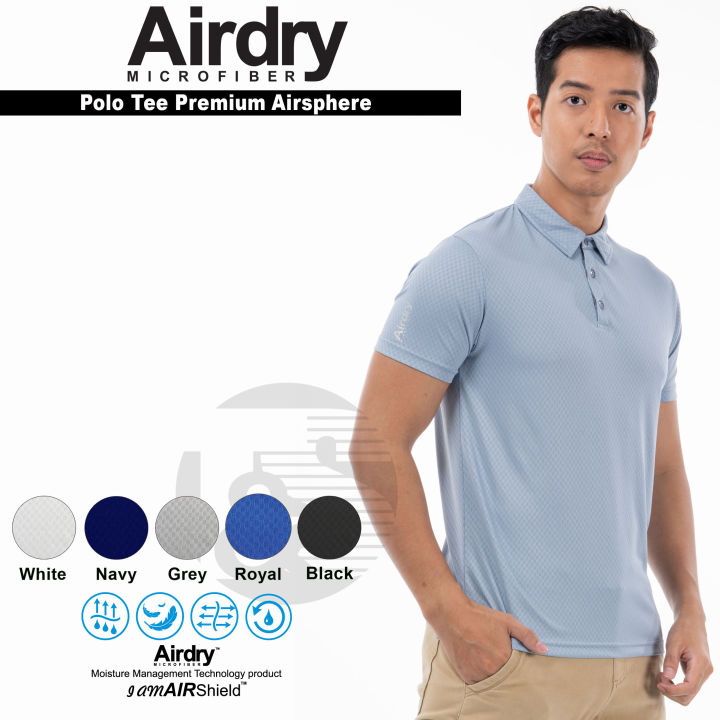 Airdry Premium Airsphere Self Collar Short Sleeve for Men & Women Polo ...