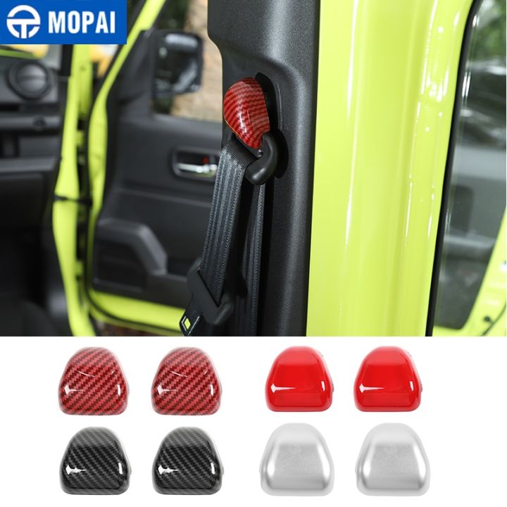 MOPAI JB74ภายใน,สำหรับ Jimny คาร์ซีทนิรภัยเข็มขัดแต่งด้วยหัวเข็มขัดปลอกสำหรับ Suzuki Jimny 2019 ...