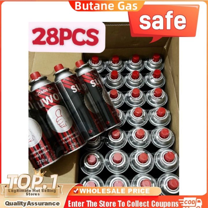 ️LOWEST PRICE ️28pcs butane gas 1 box for portable gas stove butane Gas ...