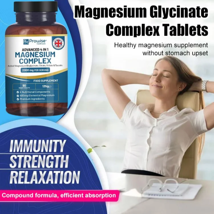 Magnesium Glycinate Complex Tablets High Absorption Magnesium ...