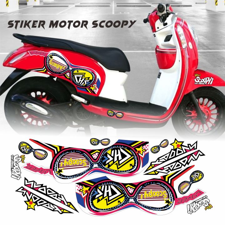 Stiker Motor Scoopy lagi Viral Stiker Variasi Keren Murah Bagus ...