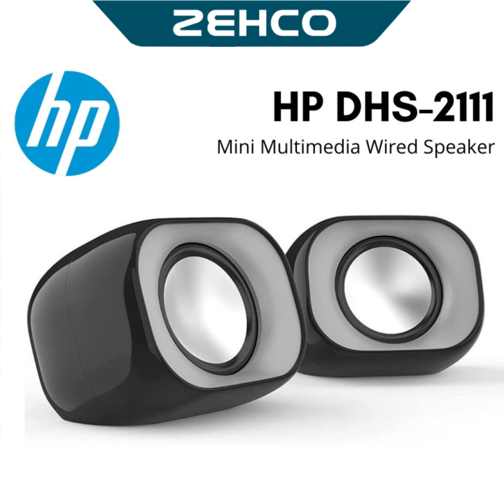 HP DHS-2111 Computer Speaker Mini Sized Multimedia Wired Speaker PC ...