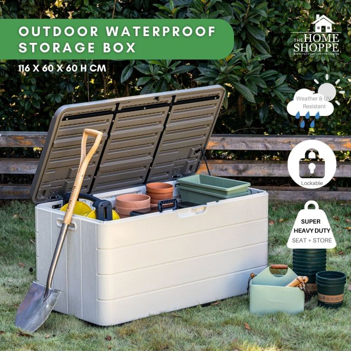 ACE Outdoor Waterproof Plastic Storage Deck Box by TheHomeShoppe ...