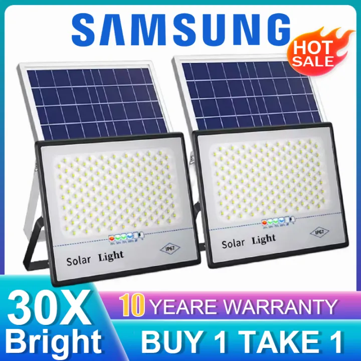 Samsung Original 1000W Solar Light LED Outdoor Sensor Floodlight Solar ...