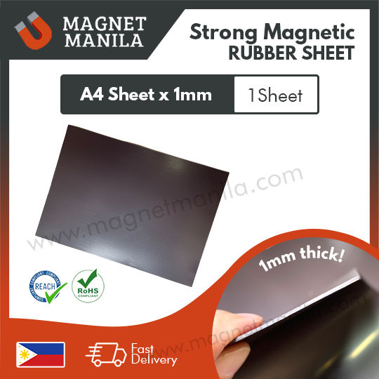Magnet Manila Rubber A4 Magnetic Sheet x 1mm thick with adhesive ...