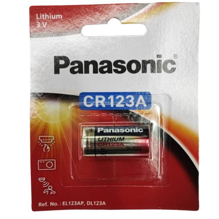 ถ่าน Panasonic CR123A Lithium 3V ของแท้ 1 ก้อน (ไม่สามารถชาร์จได้) | Lazada.co.th