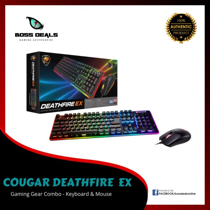COUGAR DEATHFIRE EX GAMING RGB HYBRID MECHANICAL KEYBOARD & MOUSE COMBO ...