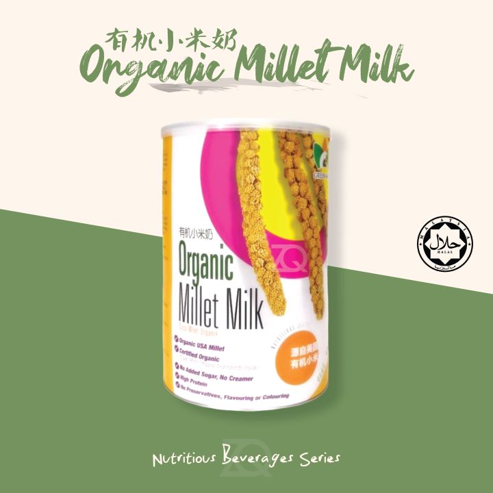 Green Mart Organic Millet Milk / Susu Milet Organik 有机小米奶 (250g x 2 packs) 500g | Lazada