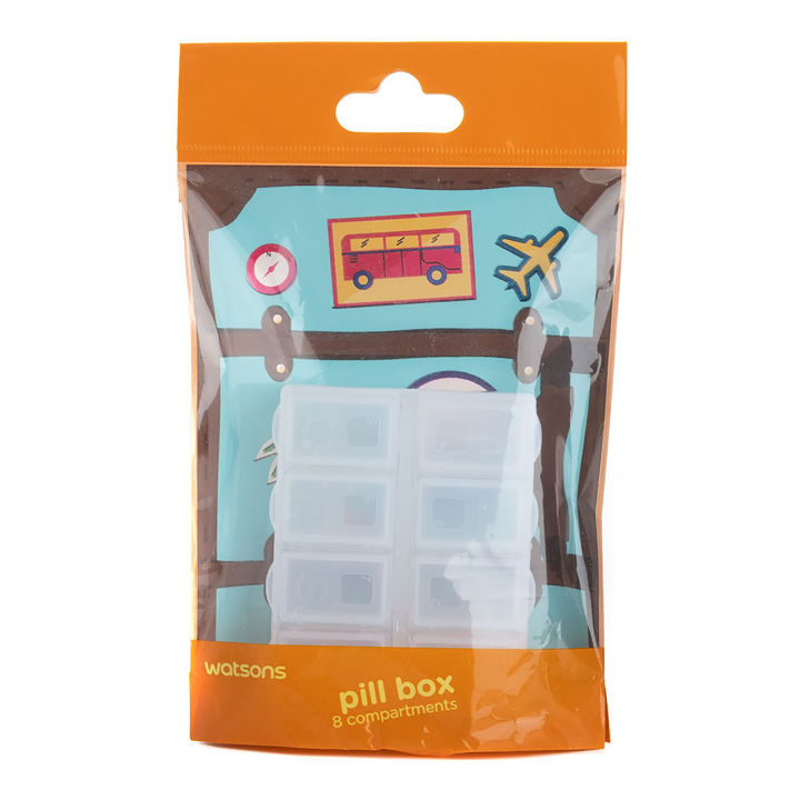 WATSONS PILL BOX 8 COMPARTMENTS | Lazada PH