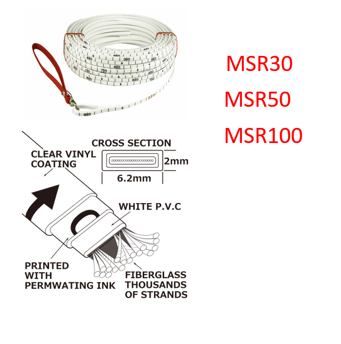 Yamayo PVC Coated Fiberglass Million Measurement Rope /Glass Fiber ...