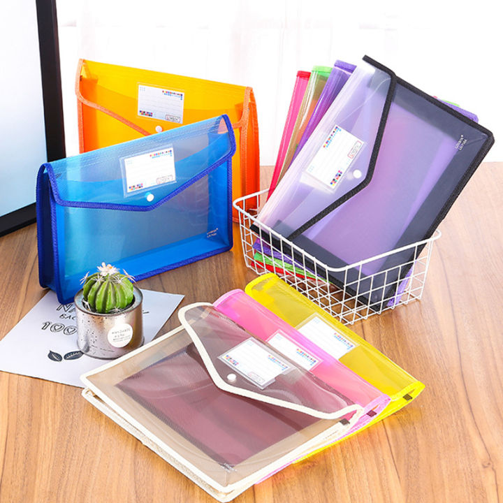 3D File Bags Clear A4 / A5 / FC Waterproof Plastic Large Capacity ...