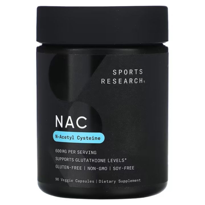 NAC, N-Acetyl-Cysteine, 600 mg, Expectorant/Liver Detoxifier, 90 Veggie ...