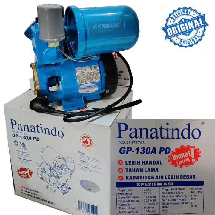 POMPA AIR SANYO NASIONAL PANATINDO GP 130 Pompa Air Listrik Otomatis ...
