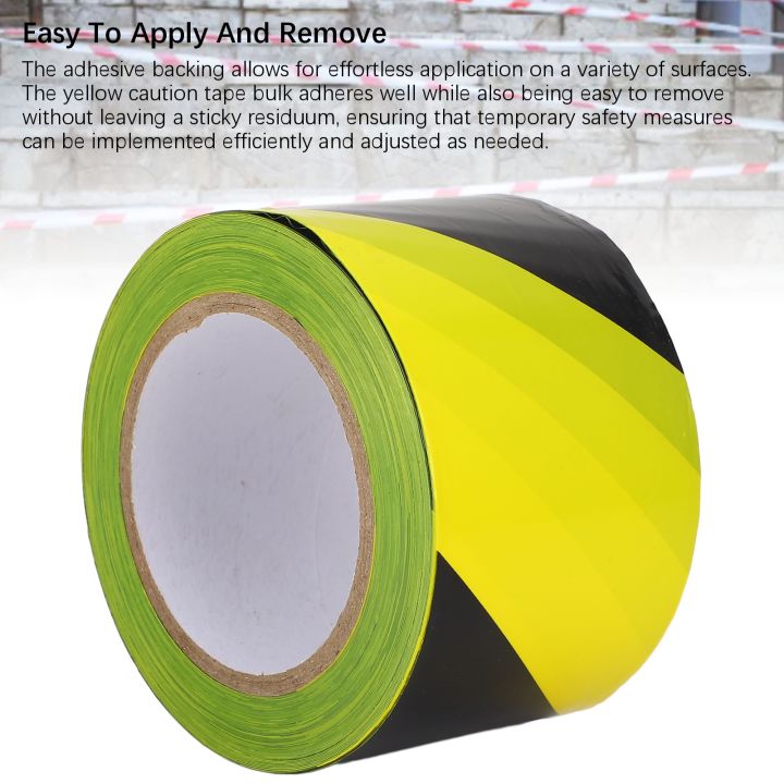 Yellow Caution Tape Barricade Wind Rain Proof Construction Safety Tape ...