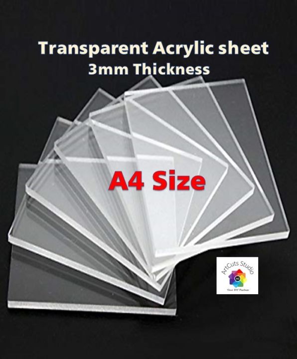 3mm Transparent Acrylic sheet - A4 size | Lazada