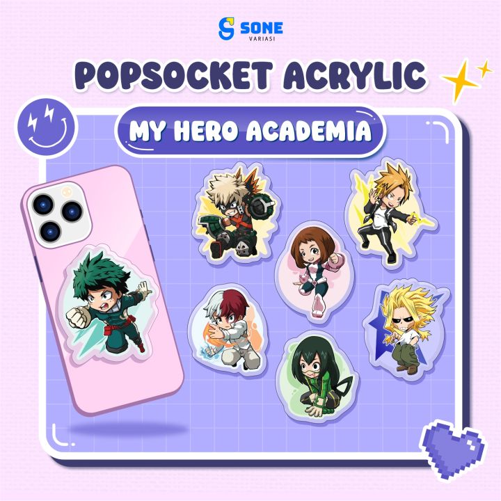 Popsocket acrylic anime My Hero Academia / Griptok My Hero Academia ...